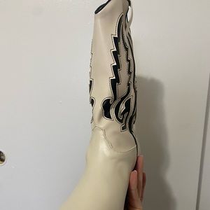 Altar'd State | Shoes | Black And White Cowboy Boots | Poshmark